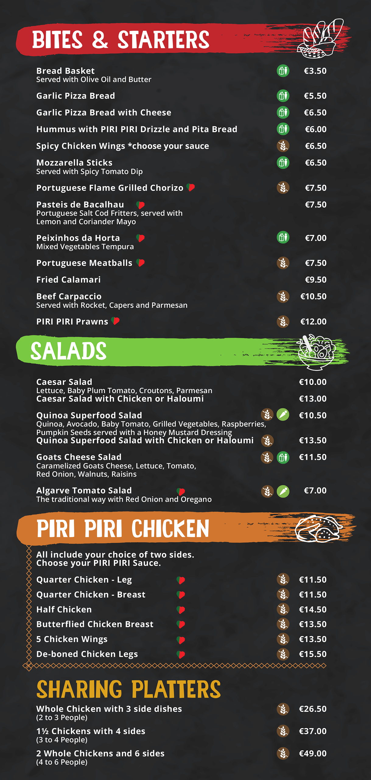 FOGO Menu | FOGO Restaurant Duquesa